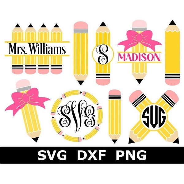 Monogrammed Pencil - Etsy