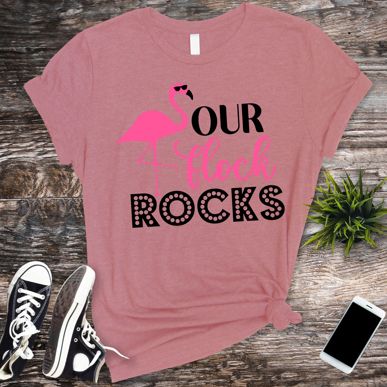 Flamingo SVG, Our Flock Rocks SVG, Summer SVG, Digital Download, Cut ...