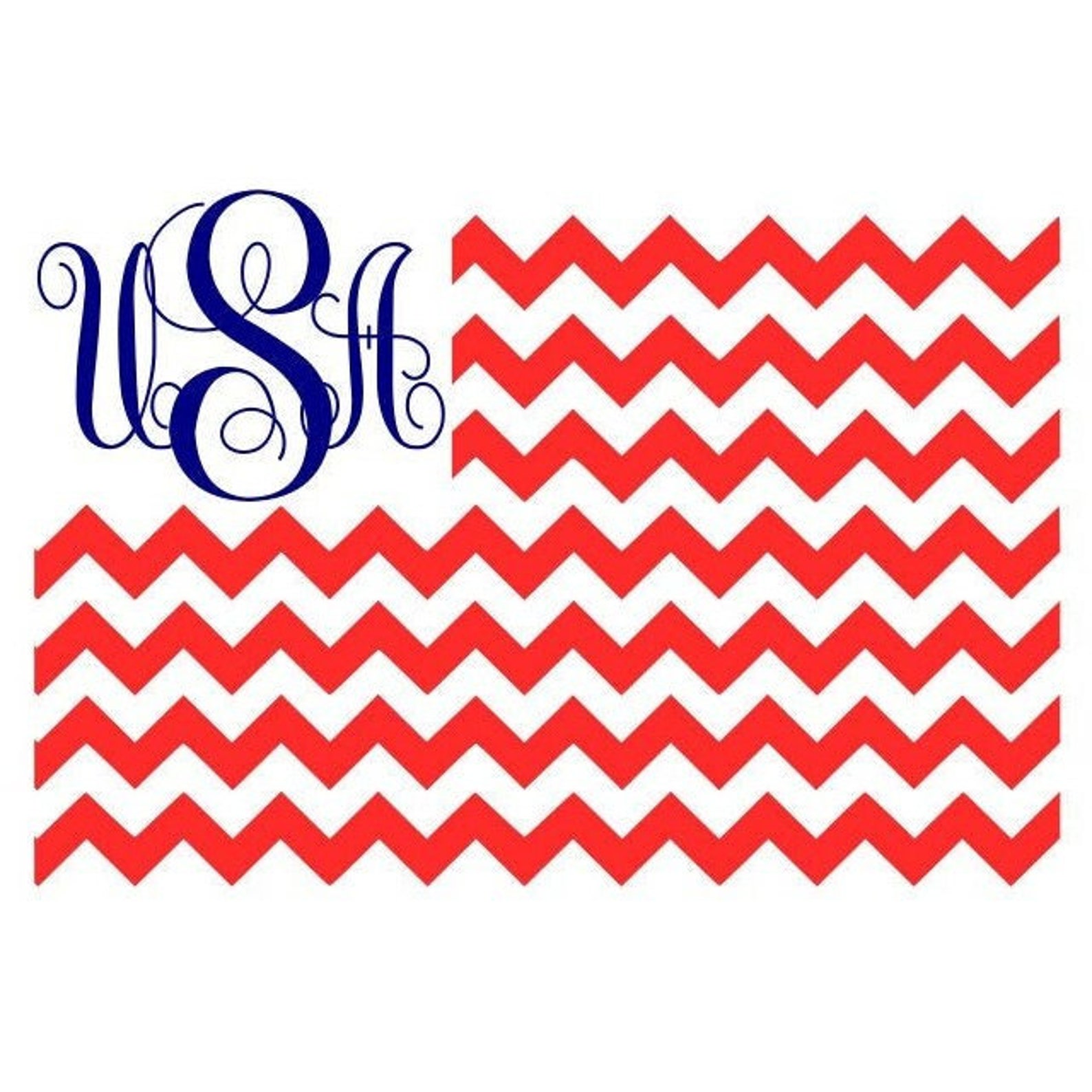 American Flag Fancy Monogram SVG/PNG Alphabet Digital - Etsy