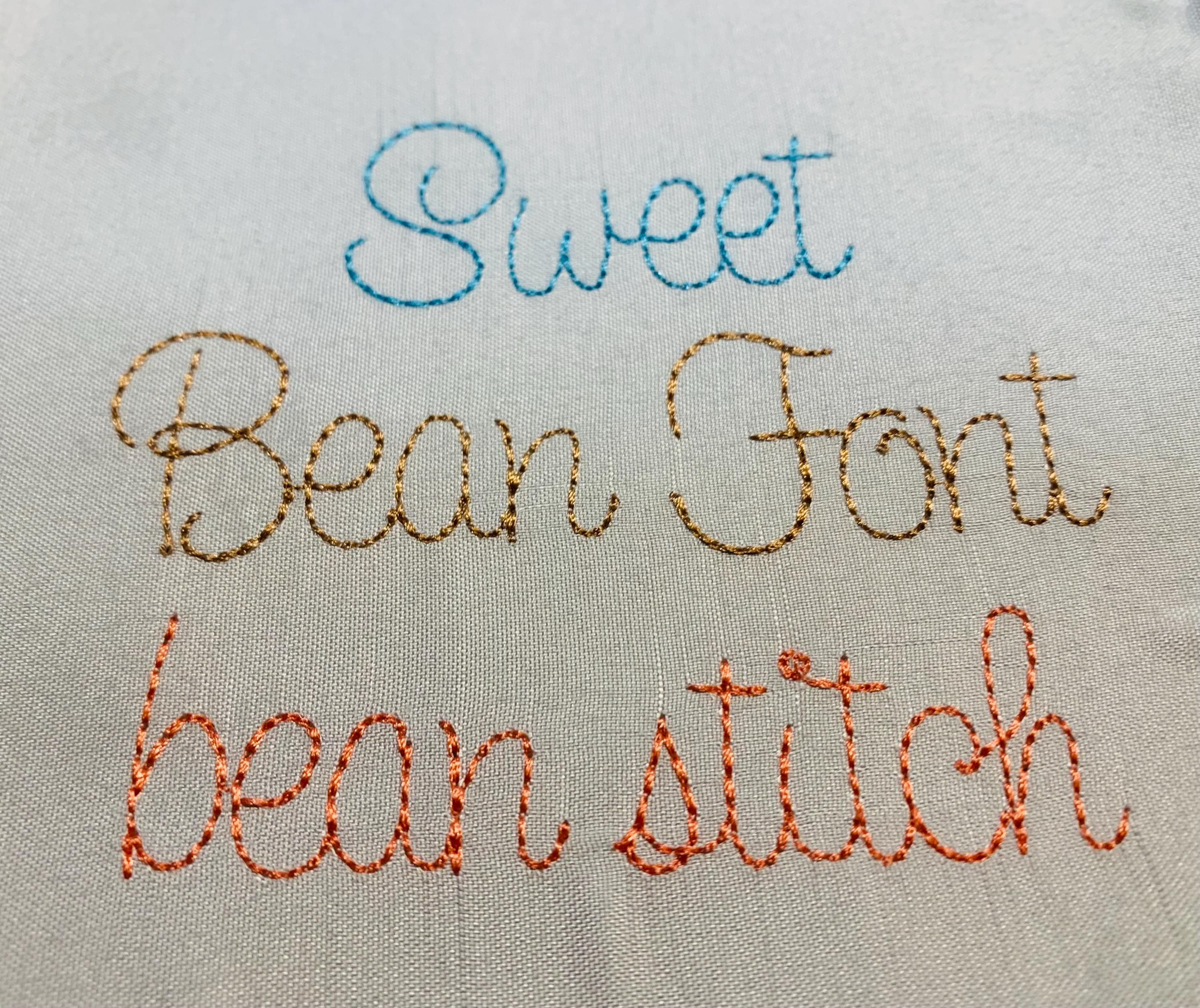 Bean Stitch Cursive Font
