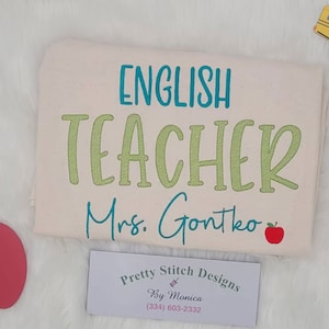 Teacher Embroidery Designs Bundle, MACHINE EMBROIDERY, Teacher Applique ...