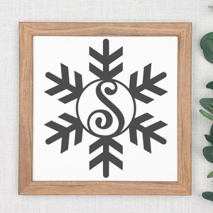 Monogram SVG/DXF/PNG Alphabet, Snowflake Letters Alphabet, Digital ...