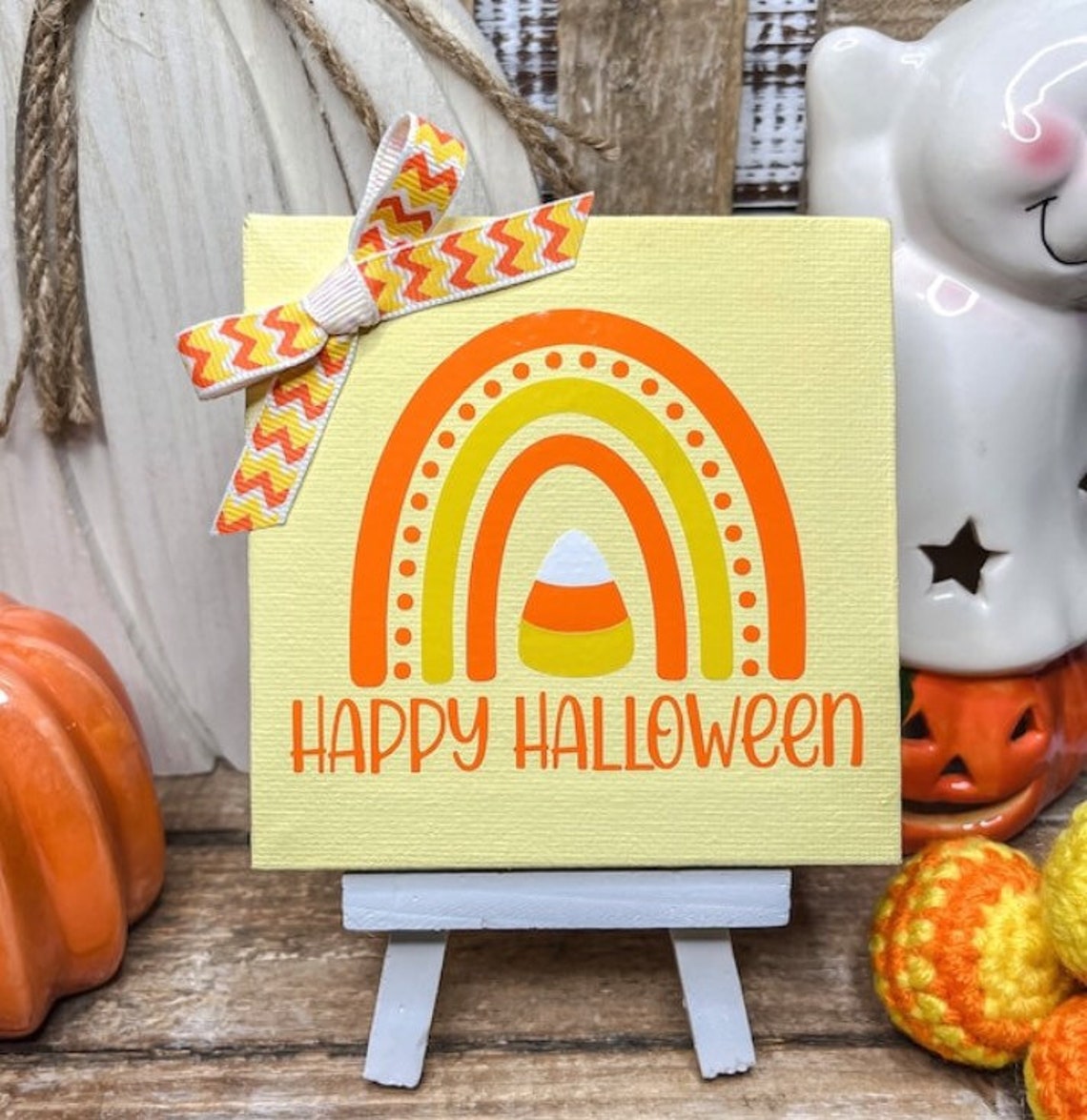 Happy Halloween Rainbow SVG Candy Corn SVG Halloween SVG - Etsy