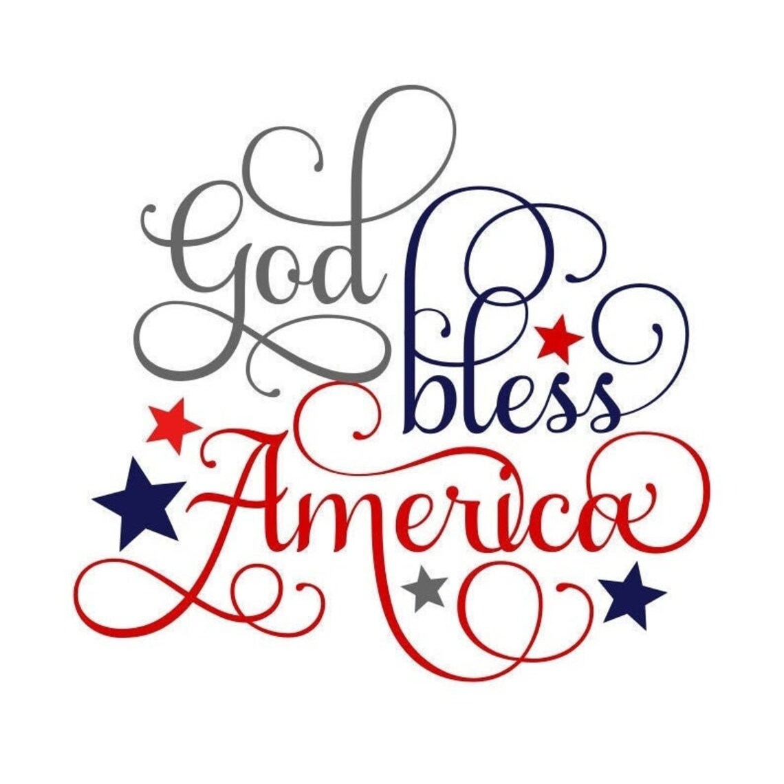 God Bless America Svg 4th Of July Svg Patriotic Svg Digital Etsy