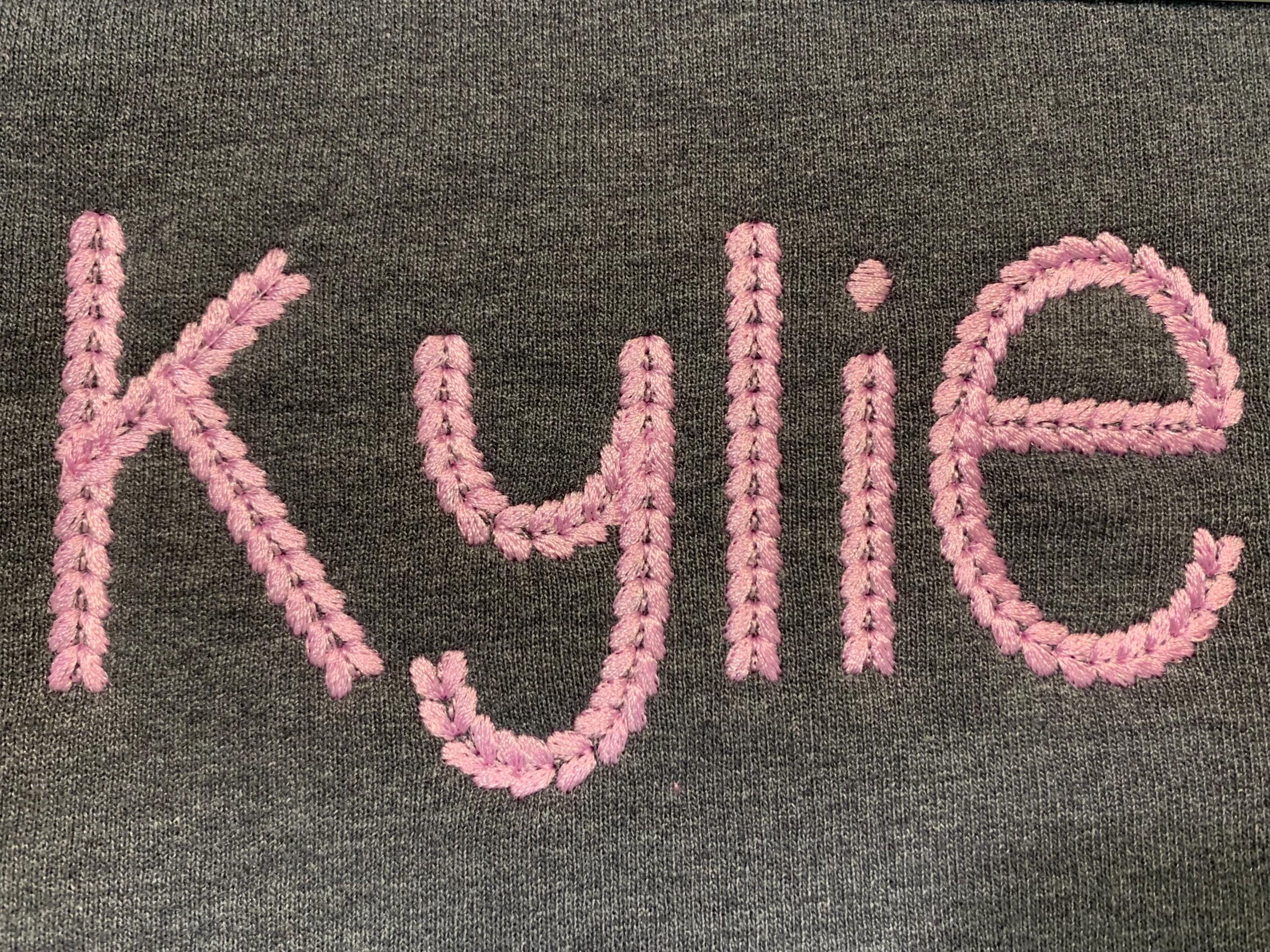 Chain Stitch BX Machine Embroidery Font: Dense Satin Stitch BX Font 2.0 ...