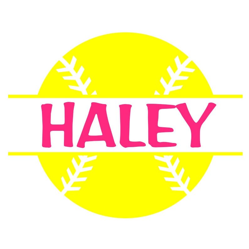 Softball SVG Frames Monogram Frame SVG Bat SVG Digital - Etsy