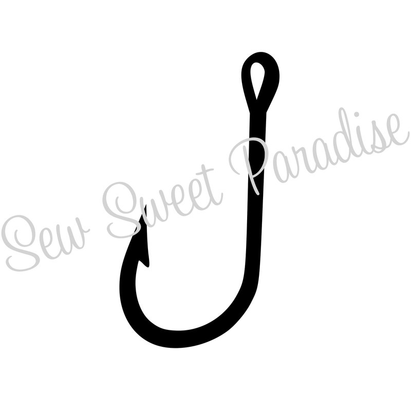 Fish Hook Svg - Etsy