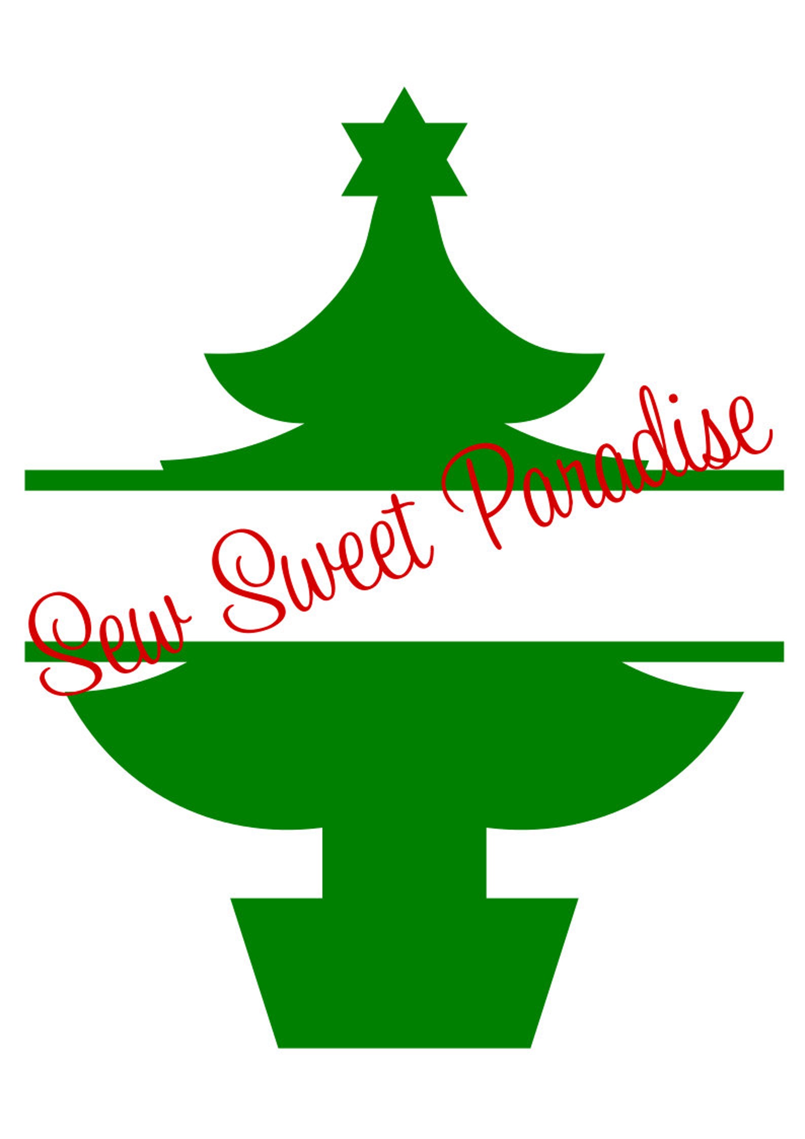 Christmas Tree Name Frame SVG Christmas Name Frame SVG - Etsy