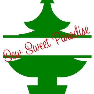 Christmas Tree Name Frame SVG Christmas Name Frame SVG - Etsy