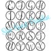 Monogram SVG/DXF/PNG, Keychain Script Circle Alphabet, Instant Download ...