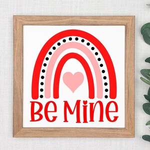 Happy Valentines Day Rainbow SVG, Heart Rainbow SVG, Digital Download ...