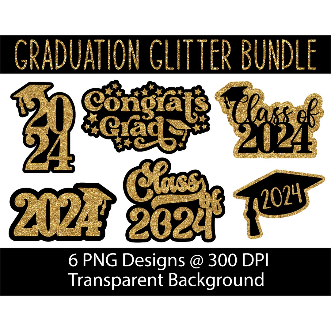 Diseños PNG de graduación 2024, Grad Cap 2024, Felicidades Grad, PNG ...