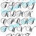 Monogram SVG TTF Alphabet Fancy Script Monogram Font - Etsy