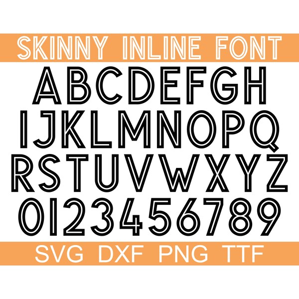 Skinny Font - Etsy