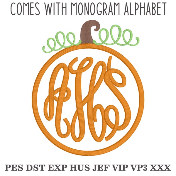Pumpkin Monogram - Etsy