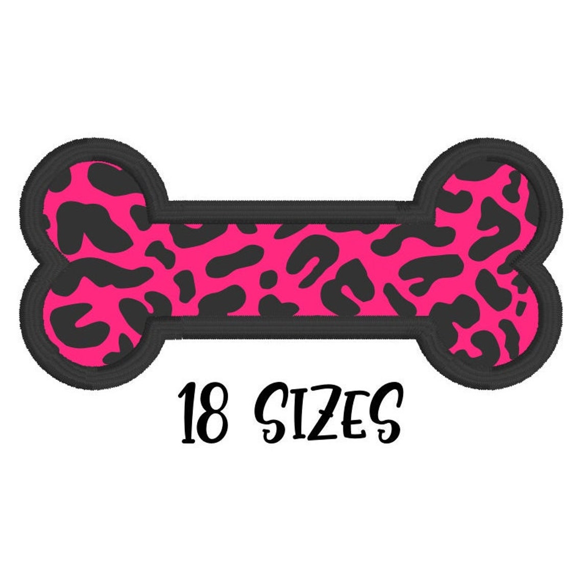 Dog Bone Applique Design MACHINE EMBROIDERY Design Bone - Etsy