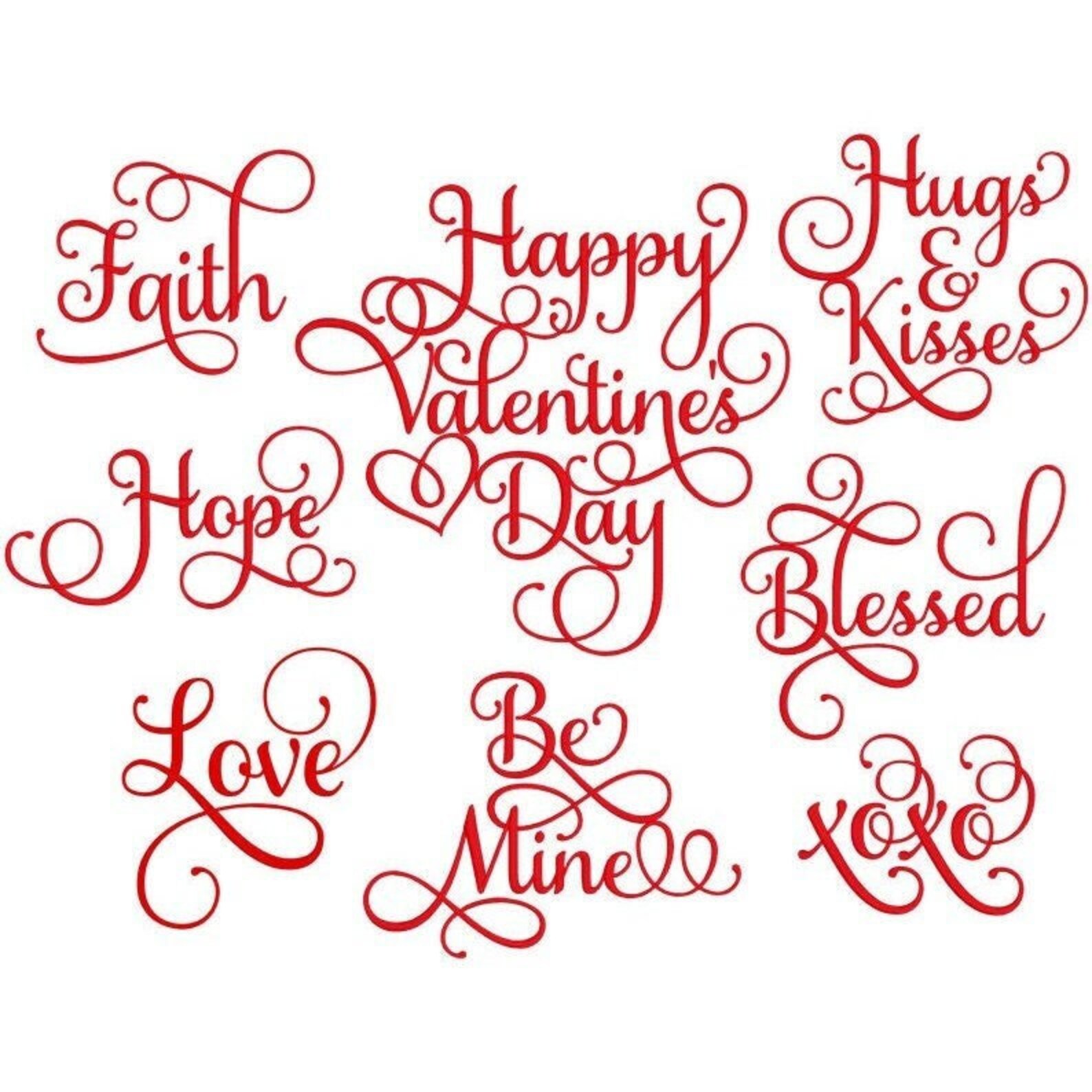Valentine Embroidery Designs MACHINE EMBROIDERY Happy - Etsy