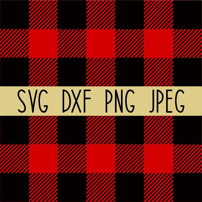 Red Buffalo Plaid SVG Check Pattern SVG Digital Paper PNG - Etsy Canada