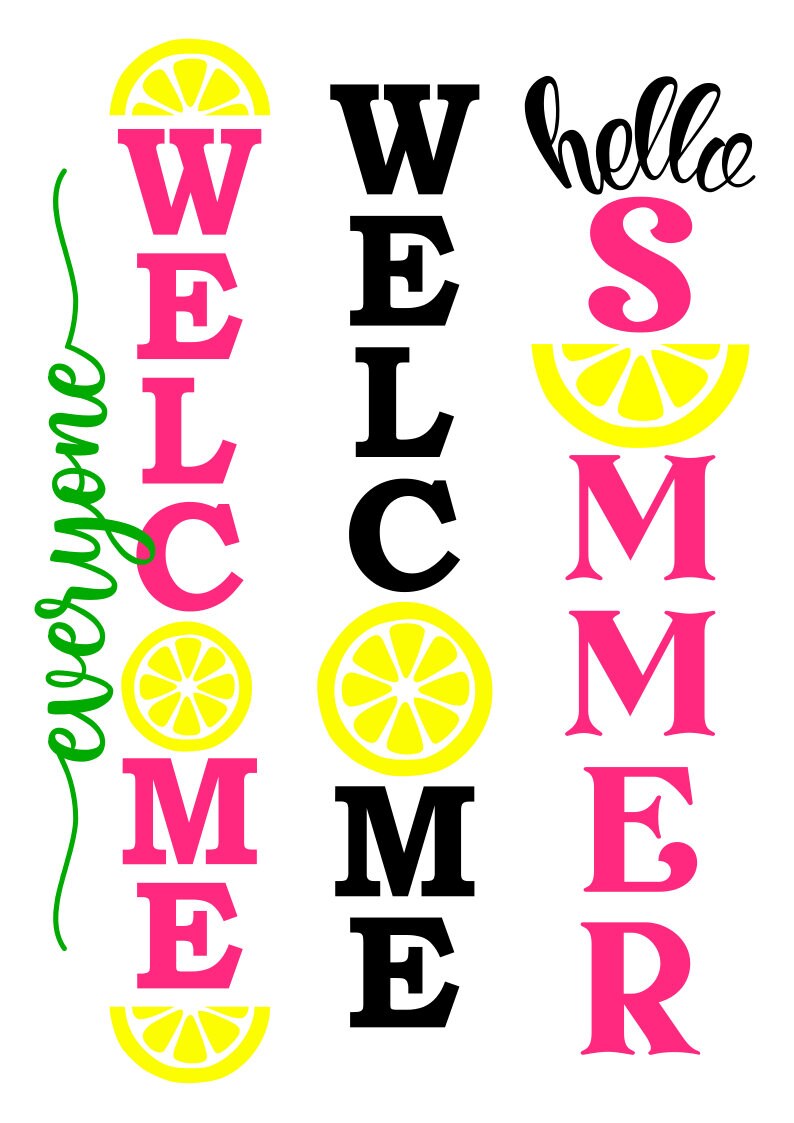 Lemon SVG Bundle Hello Summer SVG Porch Sign SVG Digital - Etsy UK