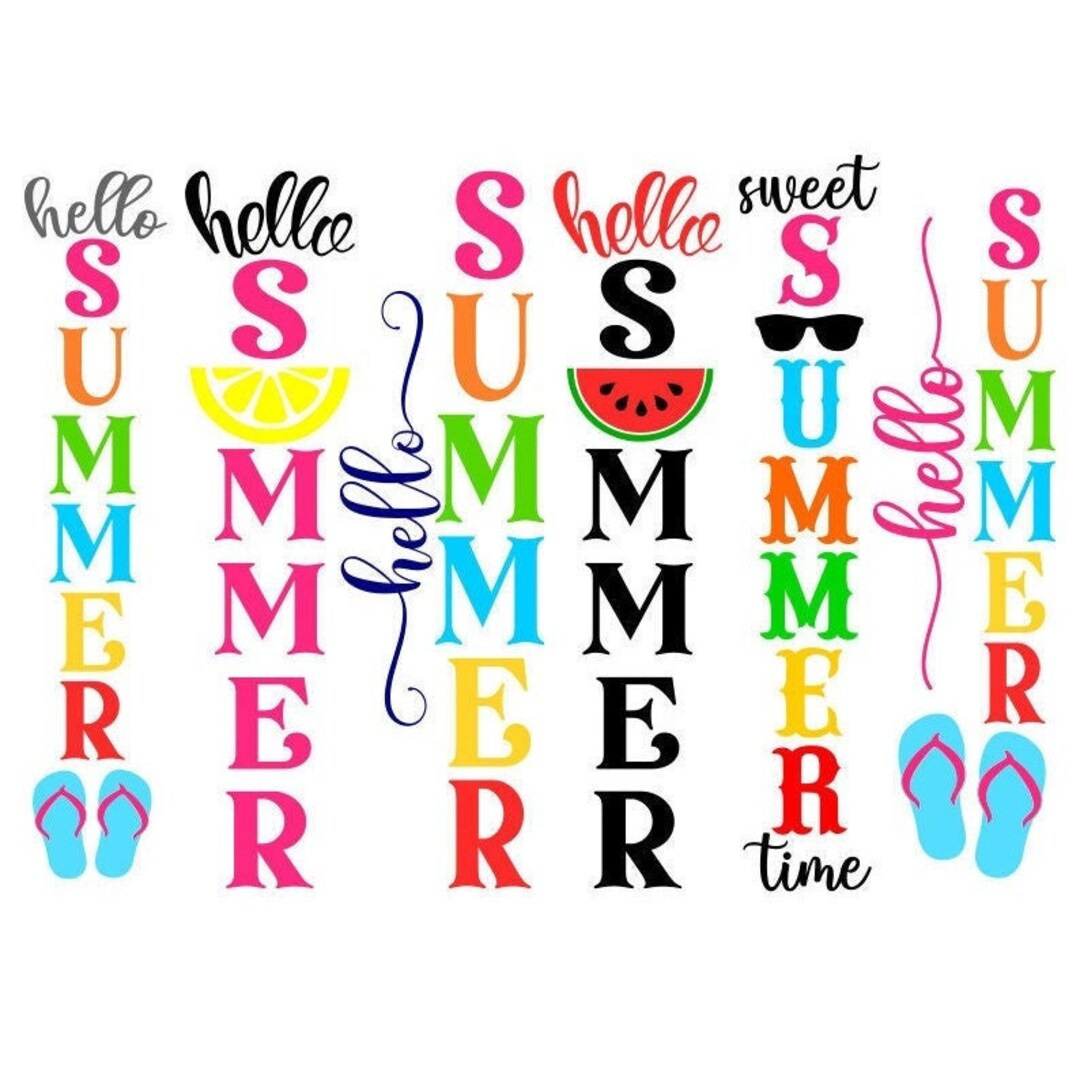 Porch Sign Svg Bundle Hello Summer Svg Instant Download Cut Files