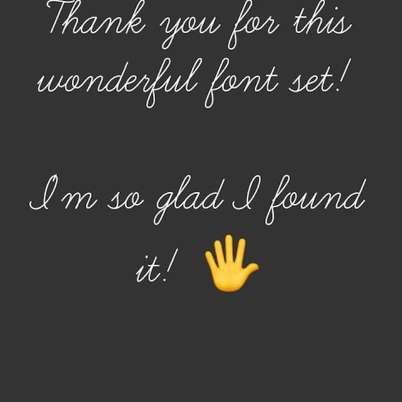 Je En Police Cursive