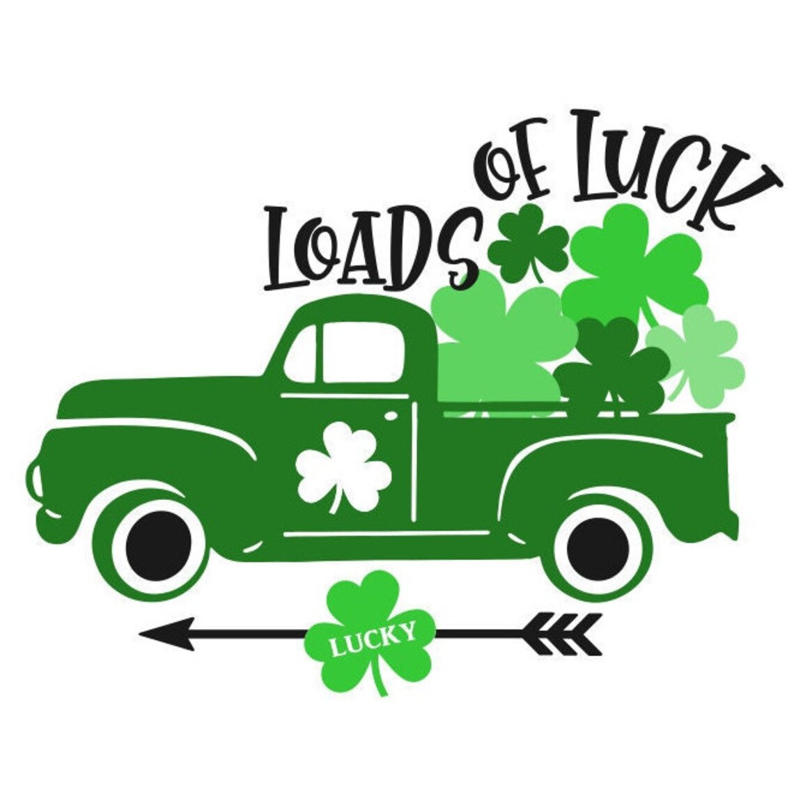 St Patricks Day Truck SVG Shamrock Truck SVG Lucky Digital - Etsy