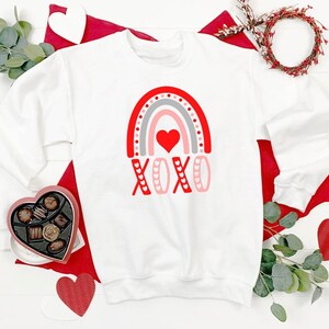 Happy Valentines Day Rainbow SVG, Heart Rainbow SVG, Digital Download ...