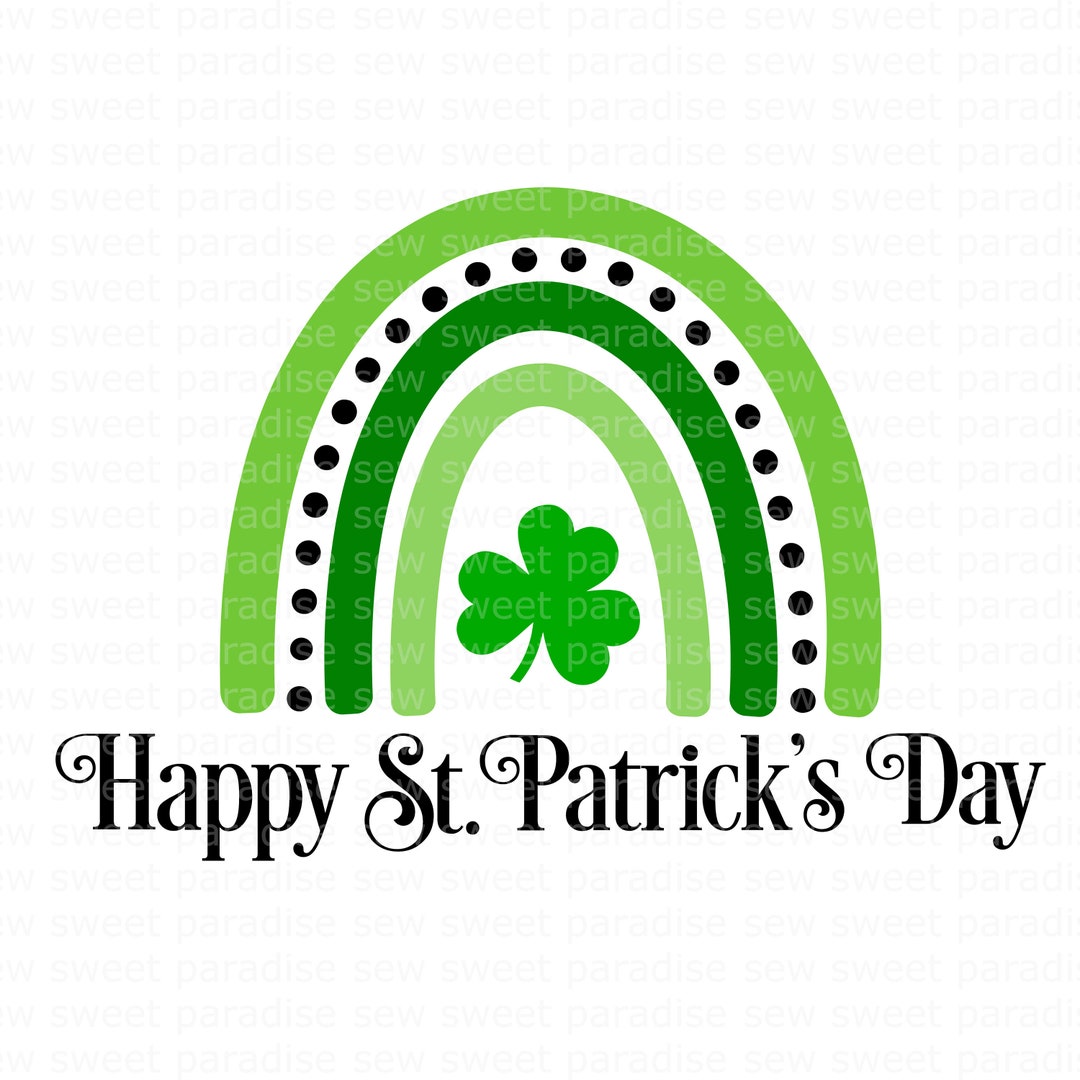 St Patricks Day Rainbow SVG, Lucky Rainbow SVG, Digital Download, Cut ...