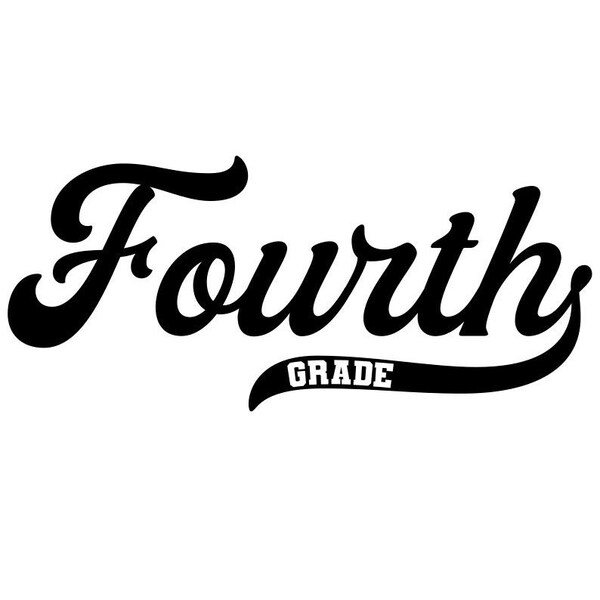 Fourth Grade Svg - Etsy