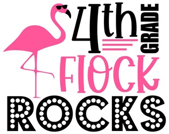 4th Grade Rocks Svg - Etsy