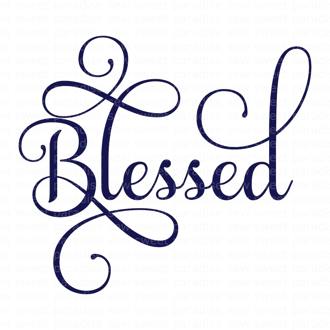 Blessed SVG, Blessed Script SVG, St Patricks Day SVG, Digital Download ...