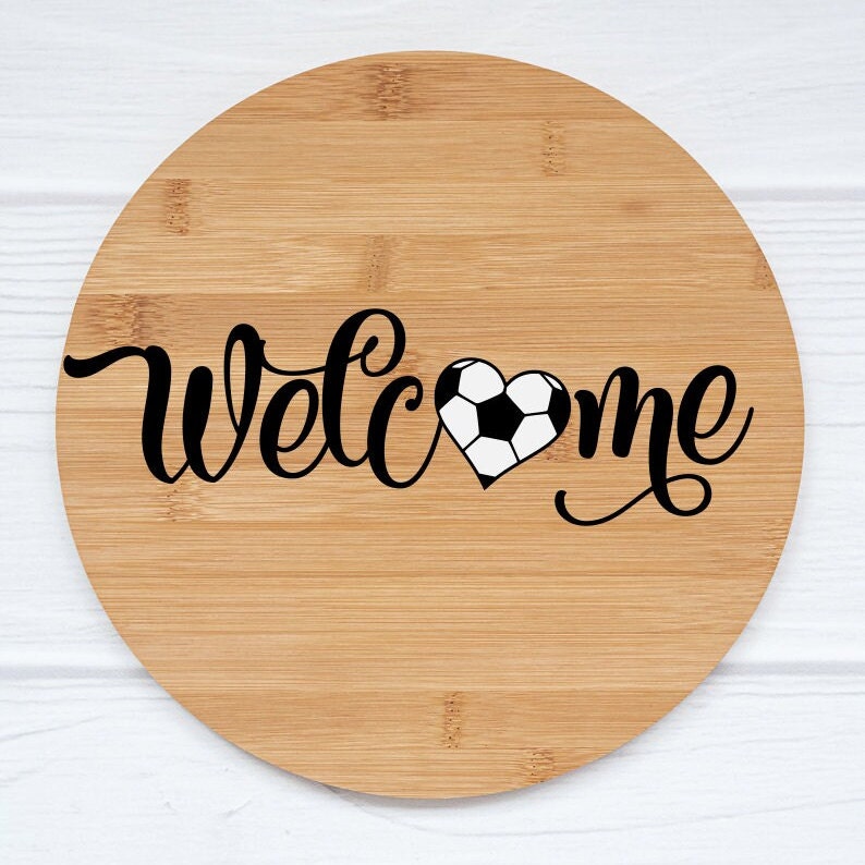 Welcome SVG Welcome Soccer Sign SVG Door Sign SVG Digital - Etsy