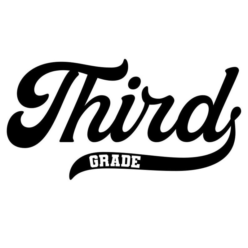 Third Grade Svg - Etsy