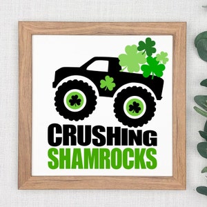 Shamrock Crusher Monster Truck SVG, St Patrick's Day, Digital Download ...