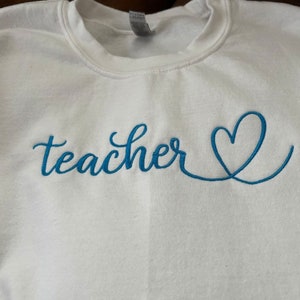 Teacher Embroidery Design, MACHINE EMBROIDERY, Teacher Love, Best ...