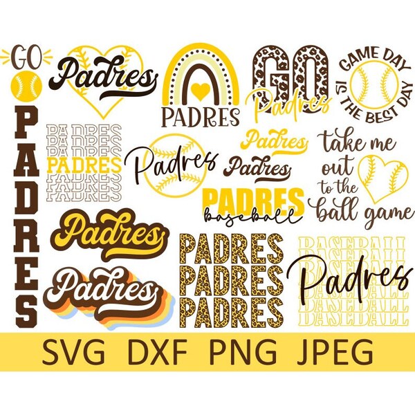 Padres Baseball Svg - Etsy