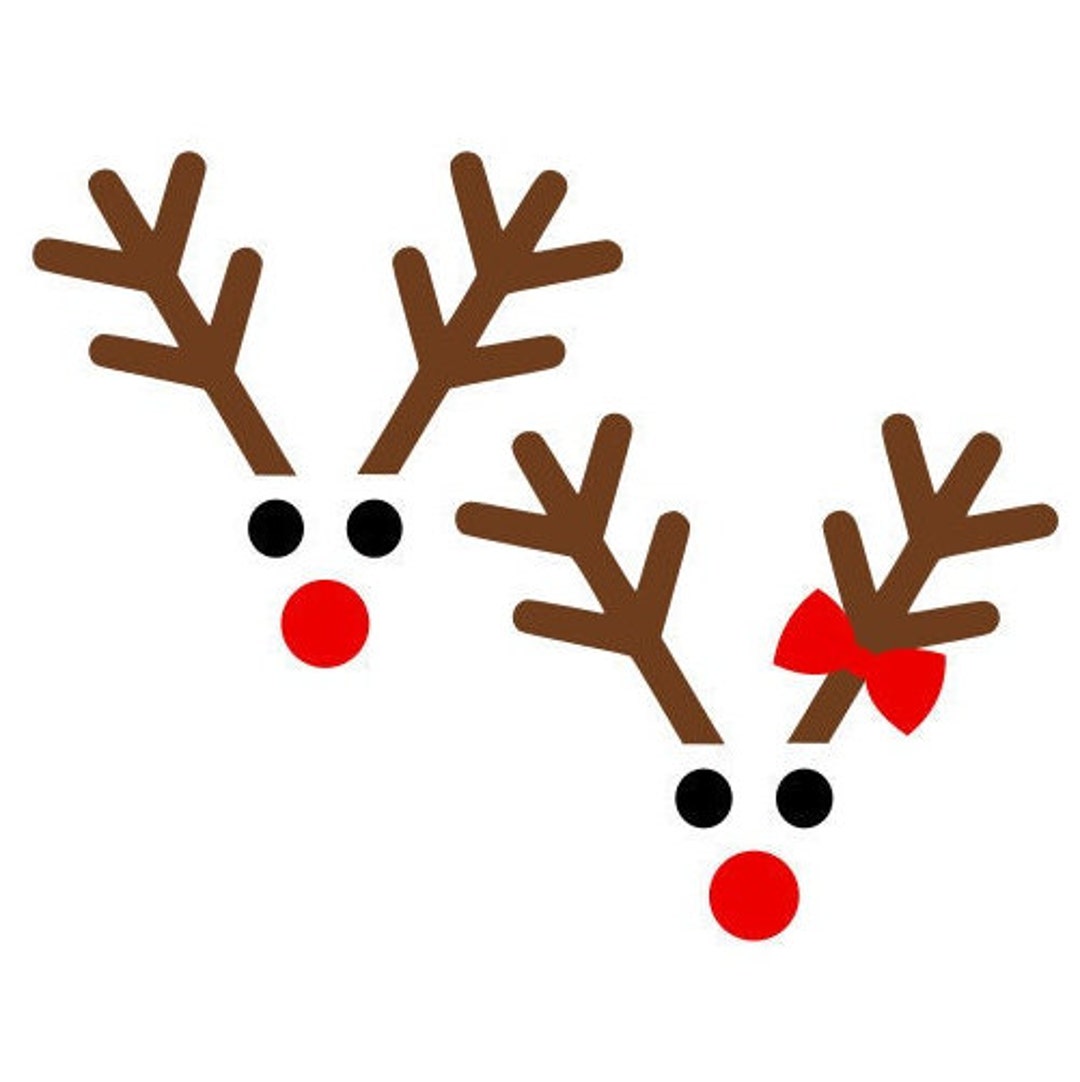 Rudolph Girl SVG Rudolph Boy SVG Christmas SVG Digital - Etsy