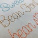 Albie Font Girly Bean Stitch Font Cursive Embroidered Font BX Bean ...