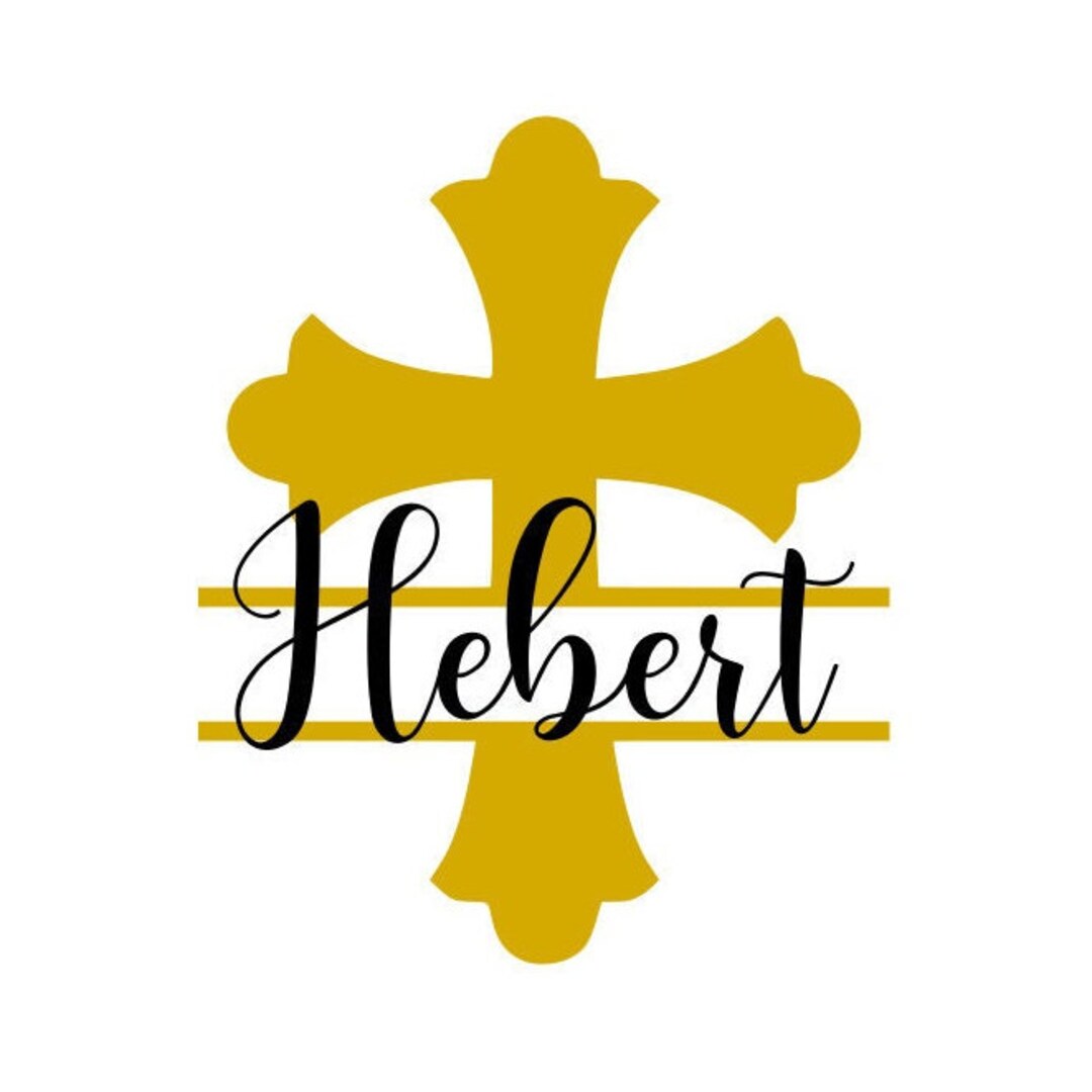 Cross SVG, Split Name Frame, Easter SVG, Cross SVG, Digital Download ...