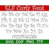 Curly Font Christmas Font Elf Font Christmas Elf Font Santa Font ...