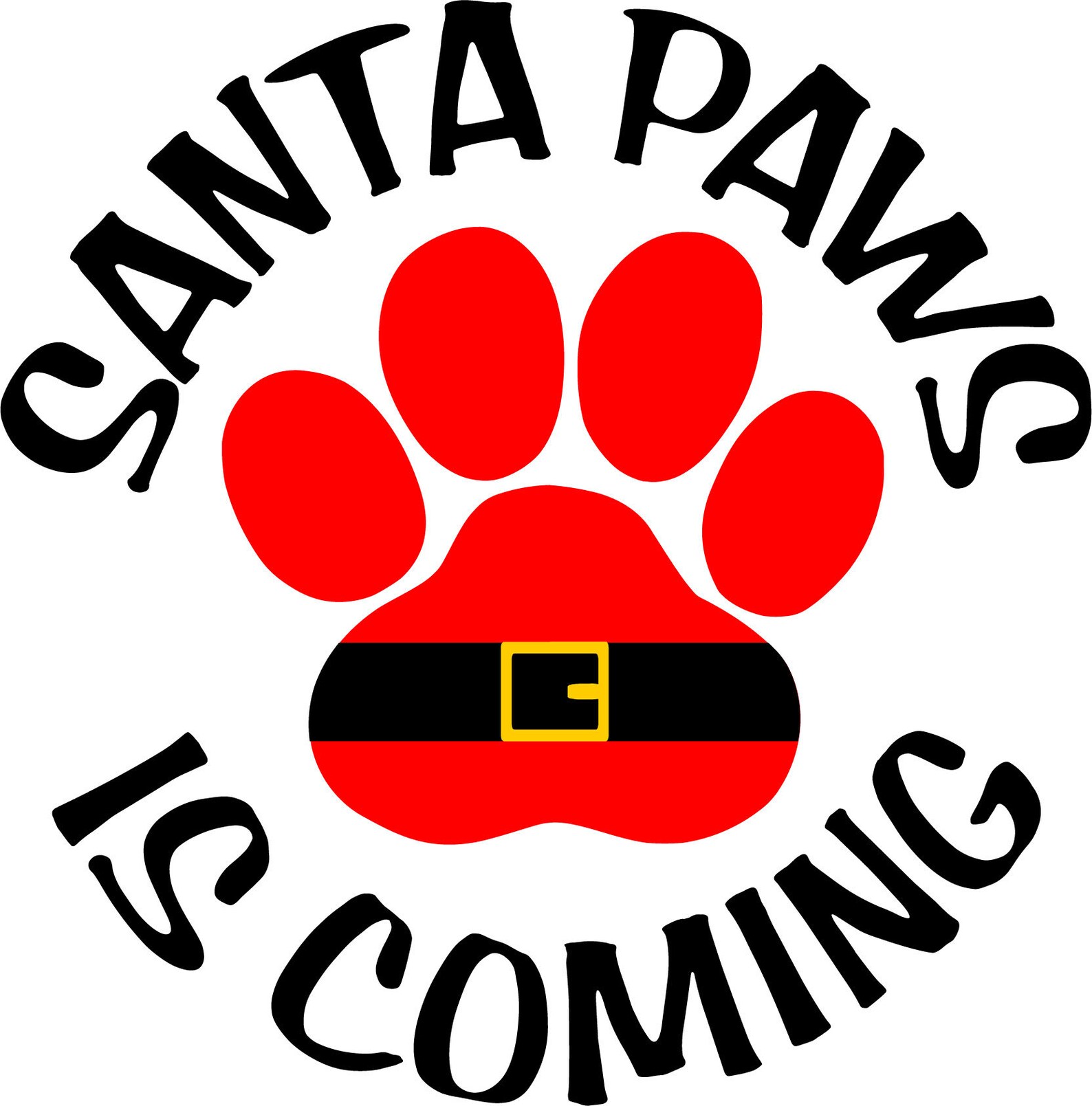 Santa Paws SVG Bundle Christmas Dog SVG Pawlidays Digital | Etsy Canada