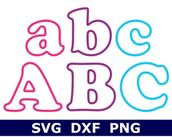 Bubbly Font Bubble Letters Font Bubble Font Svg Ttf Layred for Cricut ...