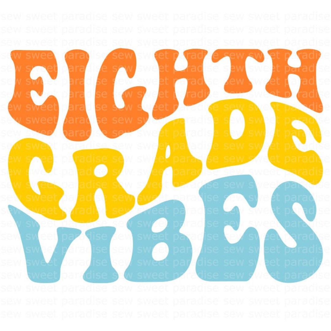 Eighth Grade Vibes SVG 8th Grade Retro SVG Boho Wave - Etsy