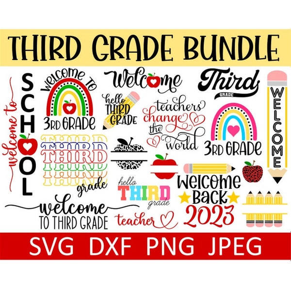 3rd Grade Sign - Etsy