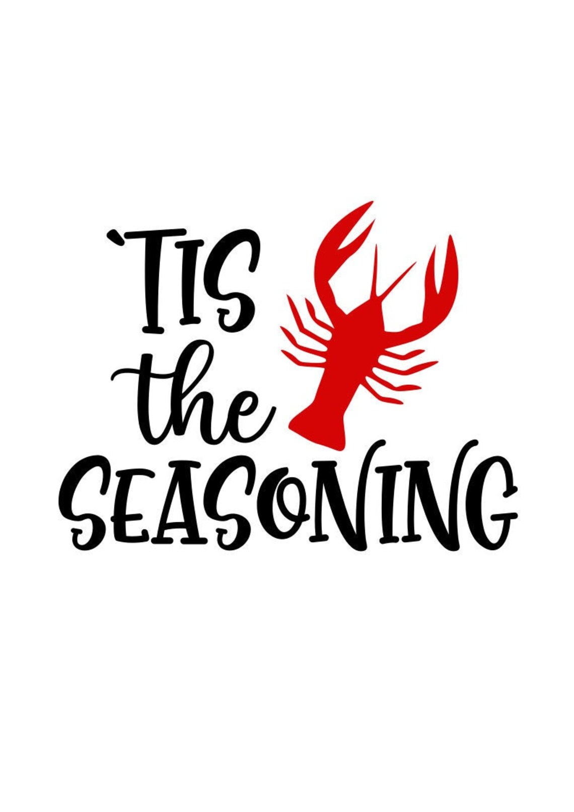 Crawfish SVG Crawfish Boil SVG Tis the Seasoning SVG | Etsy