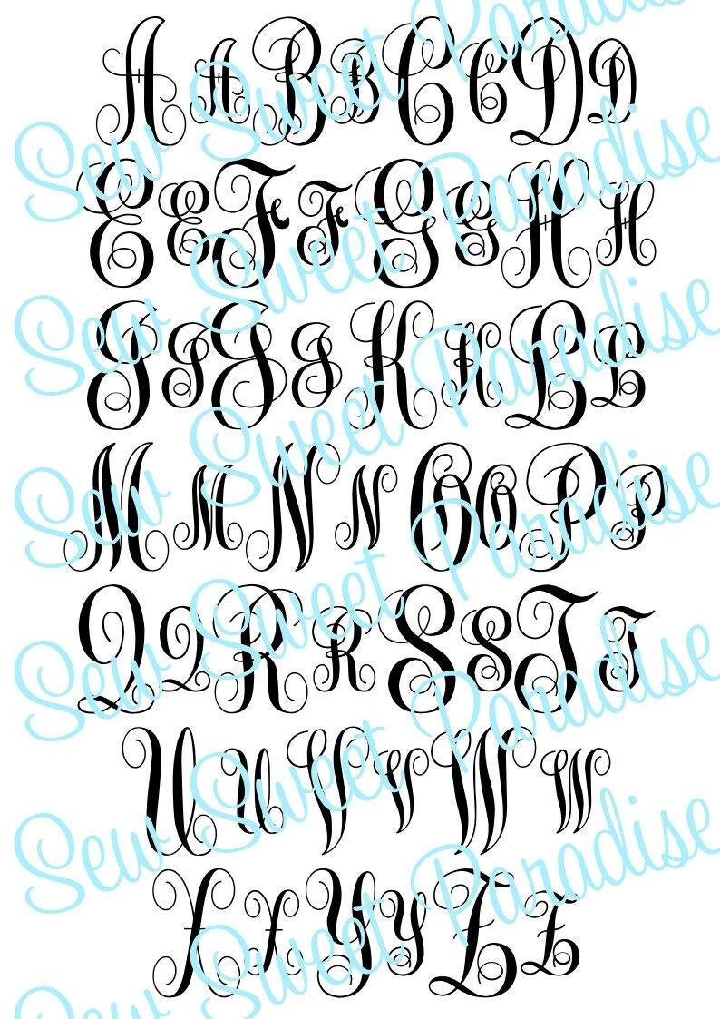 Monogram SVG TTF Alphabet Fancy Monogram Alphabet Digital - Etsy Monogram SVG TTF Alphabet Fancy Monogram Alphabet Digital - Etsy