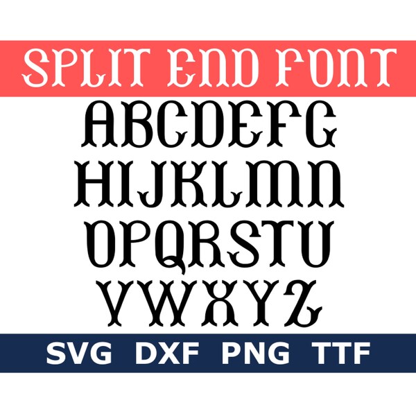 Fishtail Embroidery Font - Etsy