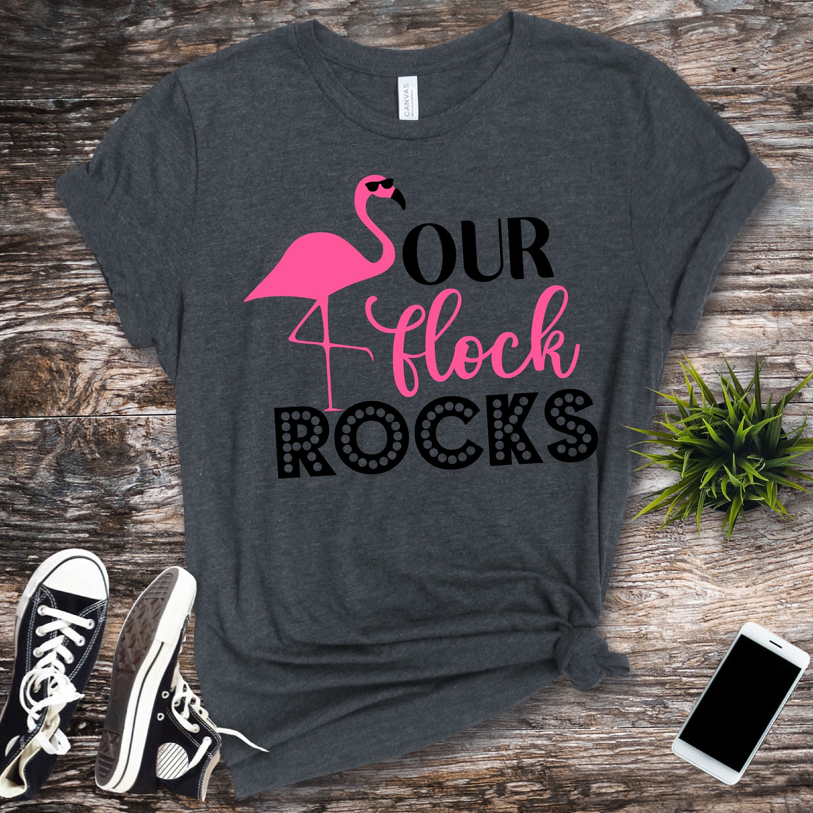 Flamingo SVG, Our Flock Rocks SVG, Summer SVG, Digital Download, Cut ...