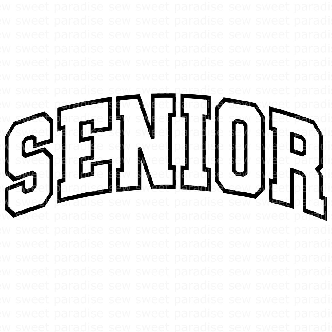 Senior Outline SVG/PNG, Graduation SVG, Class of 2025, Instant Download ...