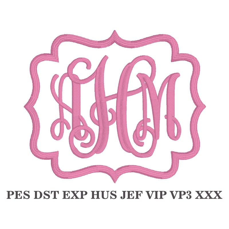 Embroidery Monogram Frames - Etsy